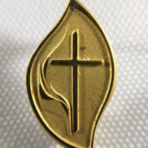Vintage 10k Yellow Gold United Methodist Church Collectable Lapel Pin ...