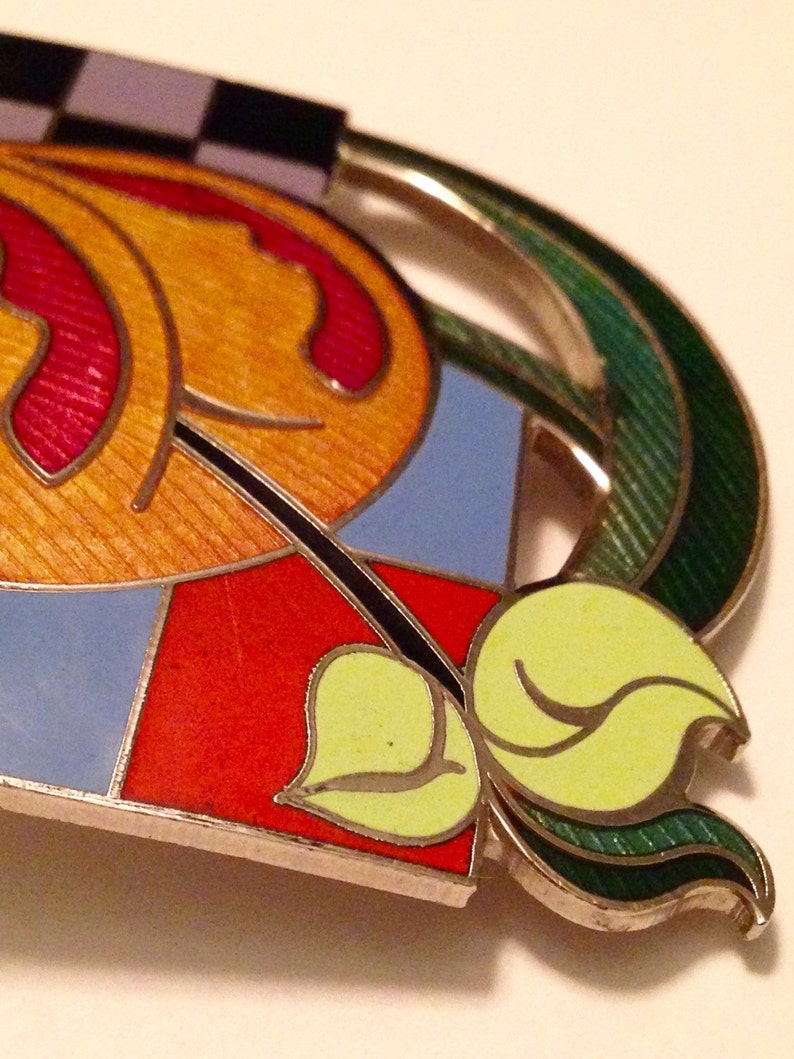 Rare Vintage Peter Shire Oversized Geometric Enamel Artist Signed ...