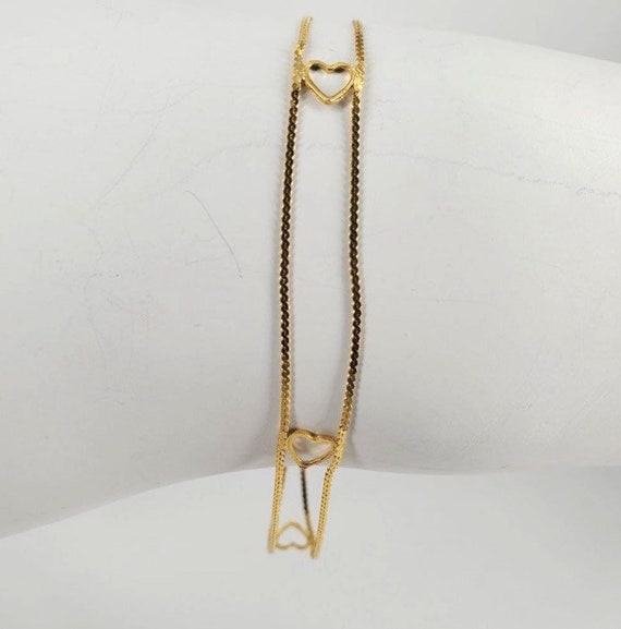 Vintage 14k Gold Double Serpentine Designer Chain Hea… - Gem