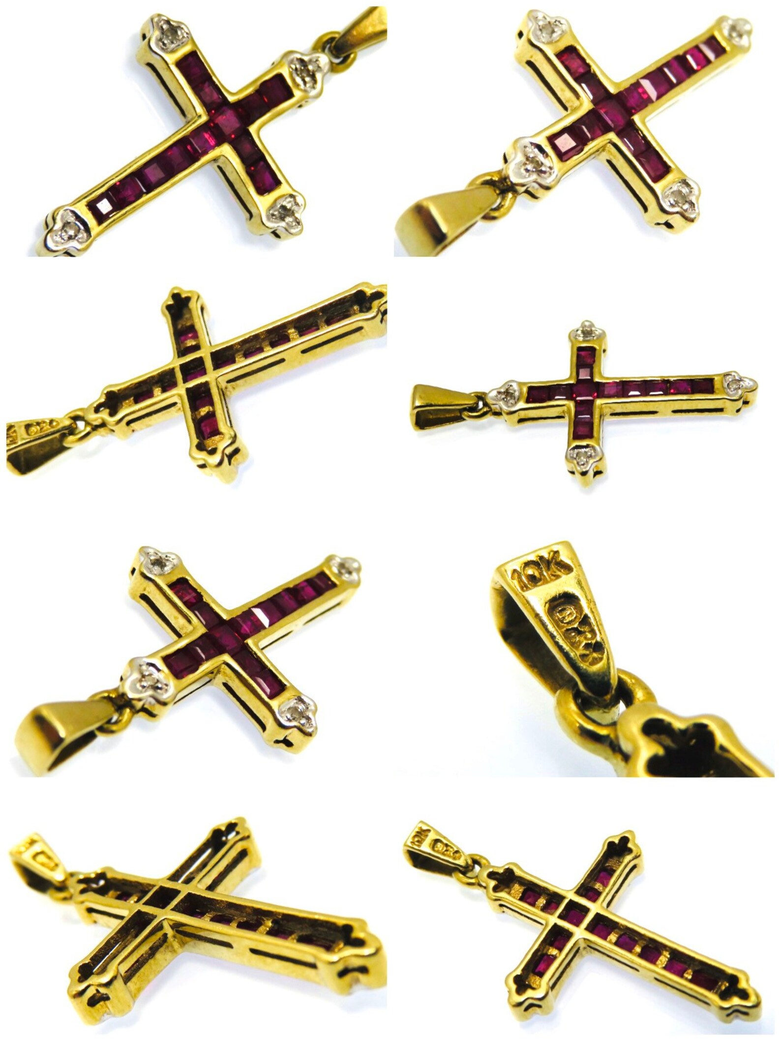 Vintage 10k Gold Gothic Inspired Channel Set Designer One | Etsy