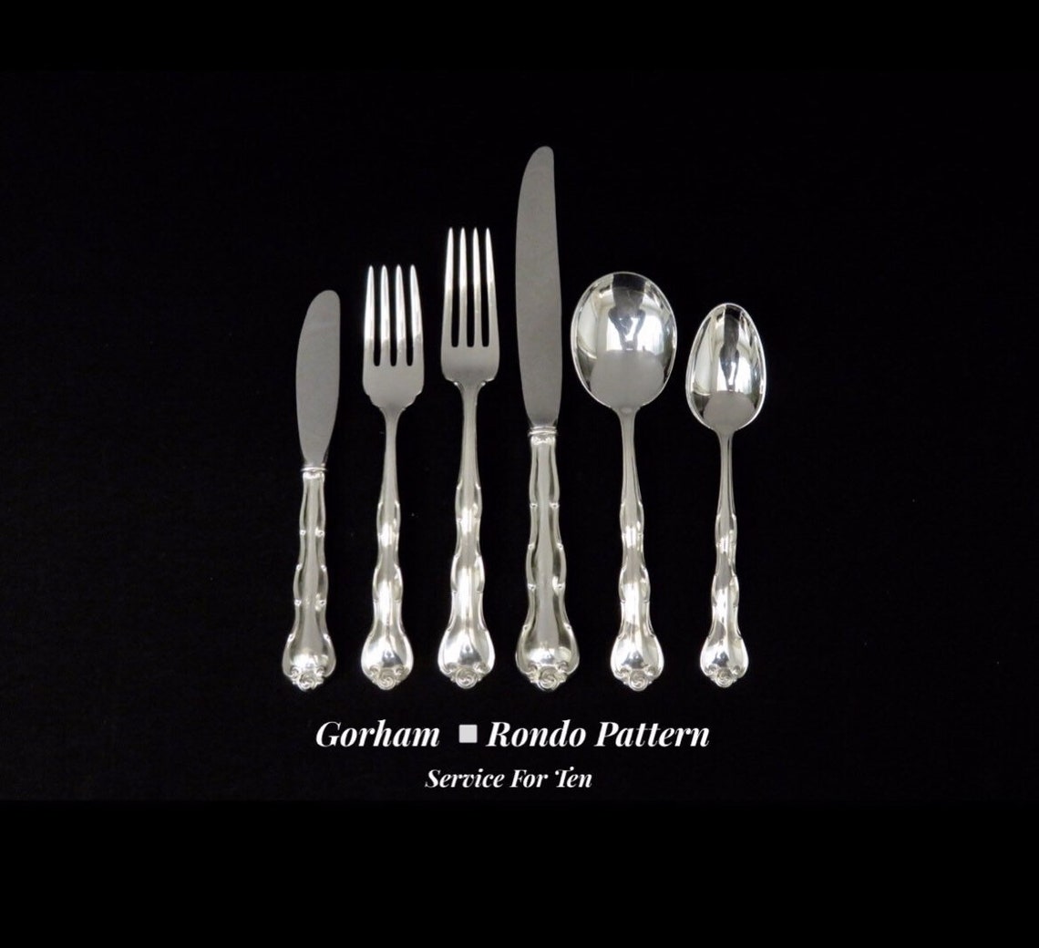 Elegant Vintage Gorham Sterling Silver Rondo Pattern Six Piece - Etsy