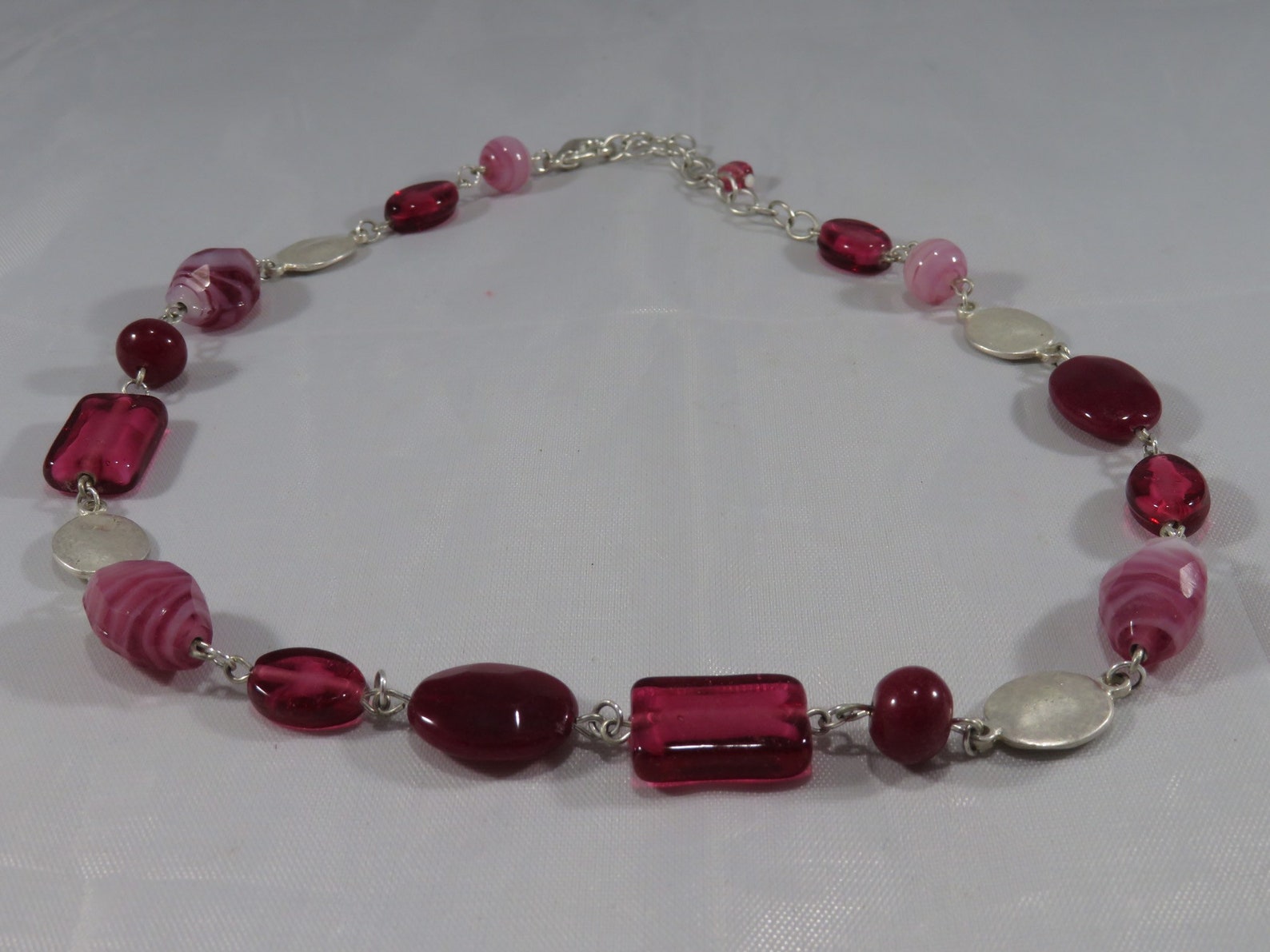Vintage Raspberry Stone Ladies Designer Necklace Featuring Eclectic ...
