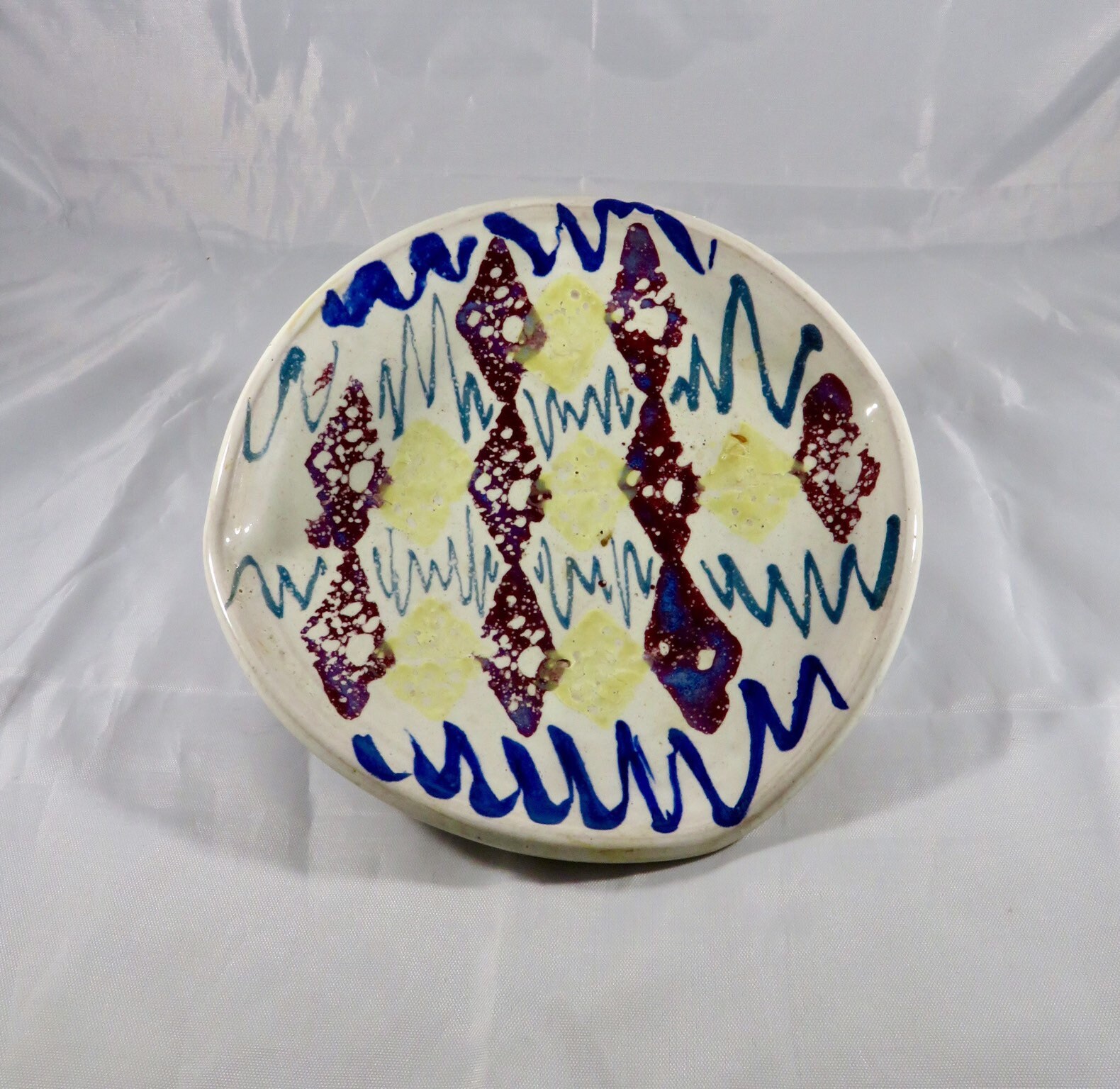 Vintage Neil Patterson Red Clay Artist Centerpiece Bowl Featuring ...