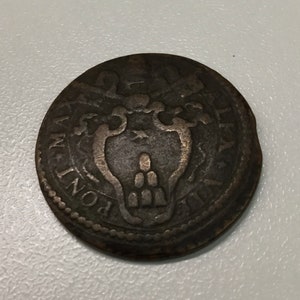 Antique 17th Century Vatican City 1655-1667 Original Pope Alex VII 1/2 ...