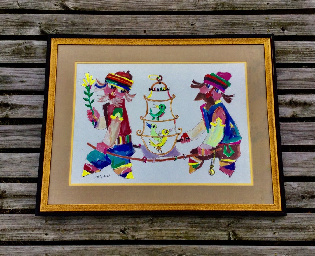 Original Fine Listed Artist Jovan Obican Featuring Two Traveling ...