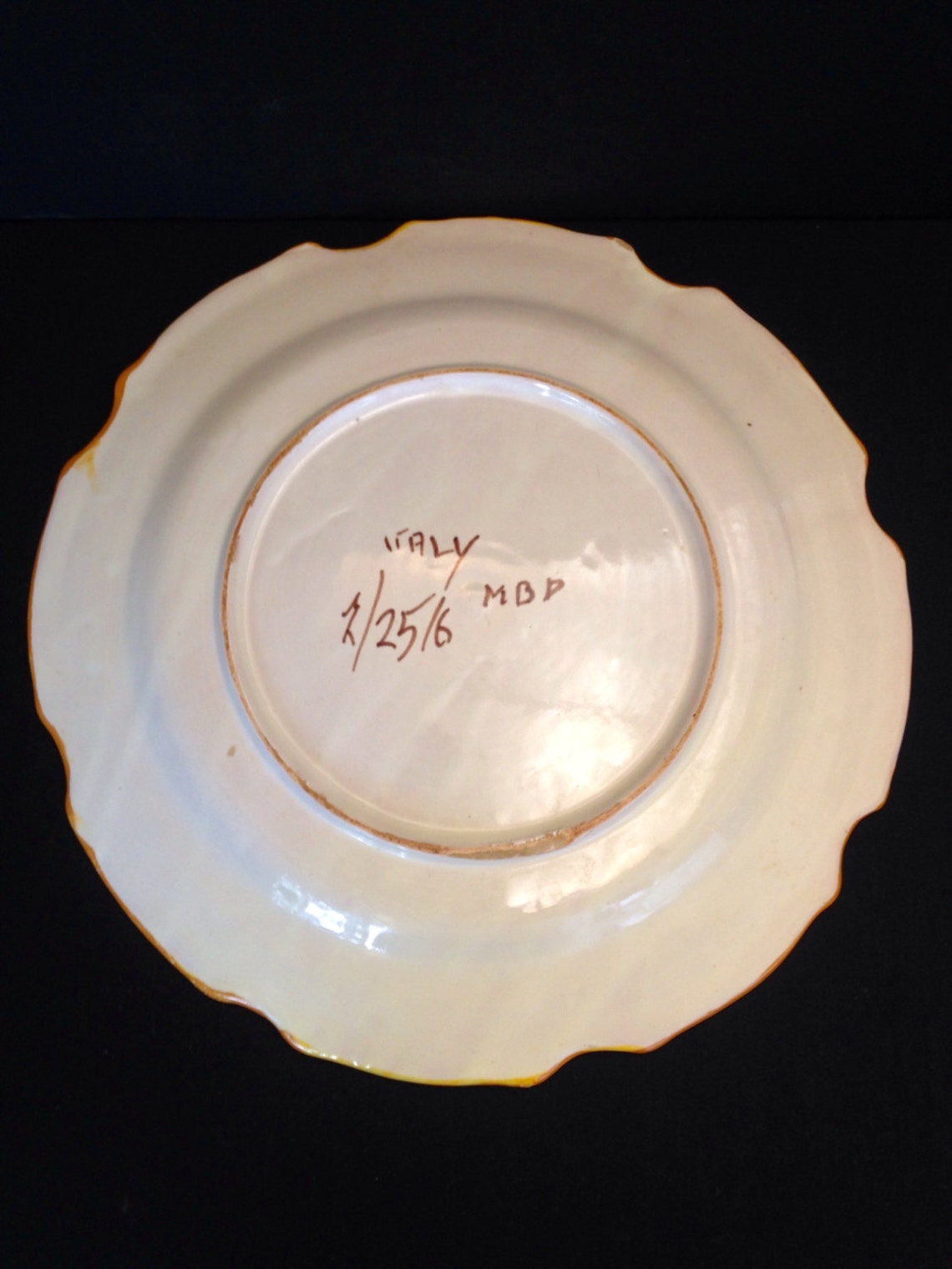 Italian Fruit Pattern Fine China Serving Plate With Original Hand ...