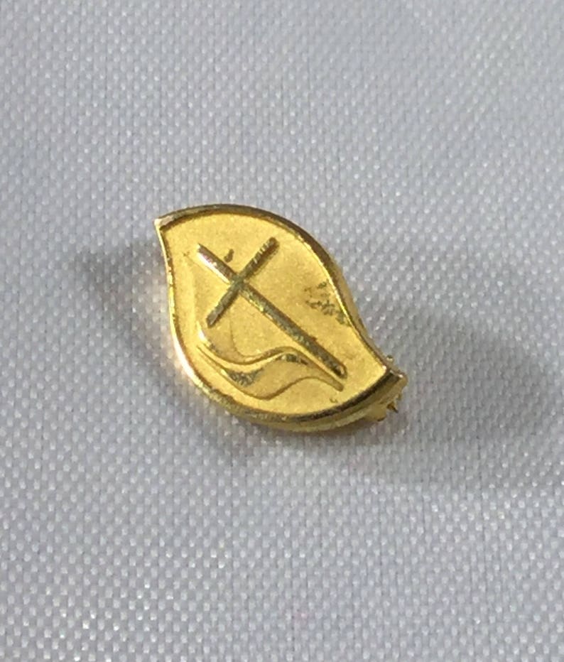 Vintage 10k Yellow Gold United Methodist Church Collectable Lapel Pin ...