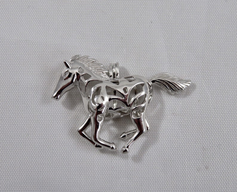 Vintage Sterling Silver Wild Mustang Horse Pendant Charm Featuring ...