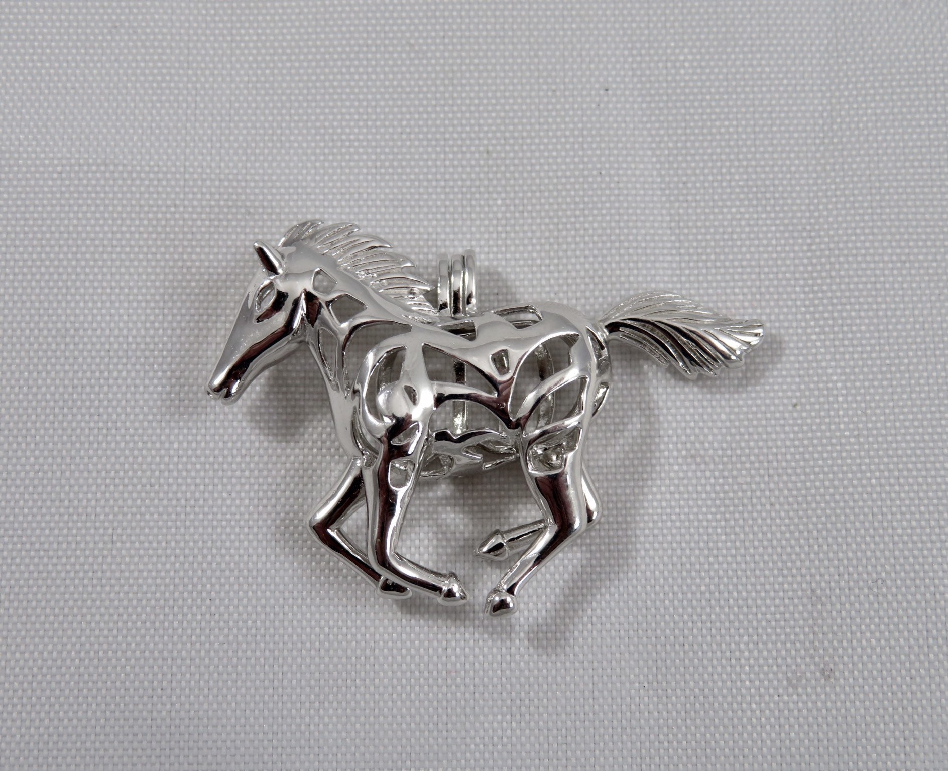 Vintage Sterling Silver Wild Mustang Horse Pendant Charm Featuring ...
