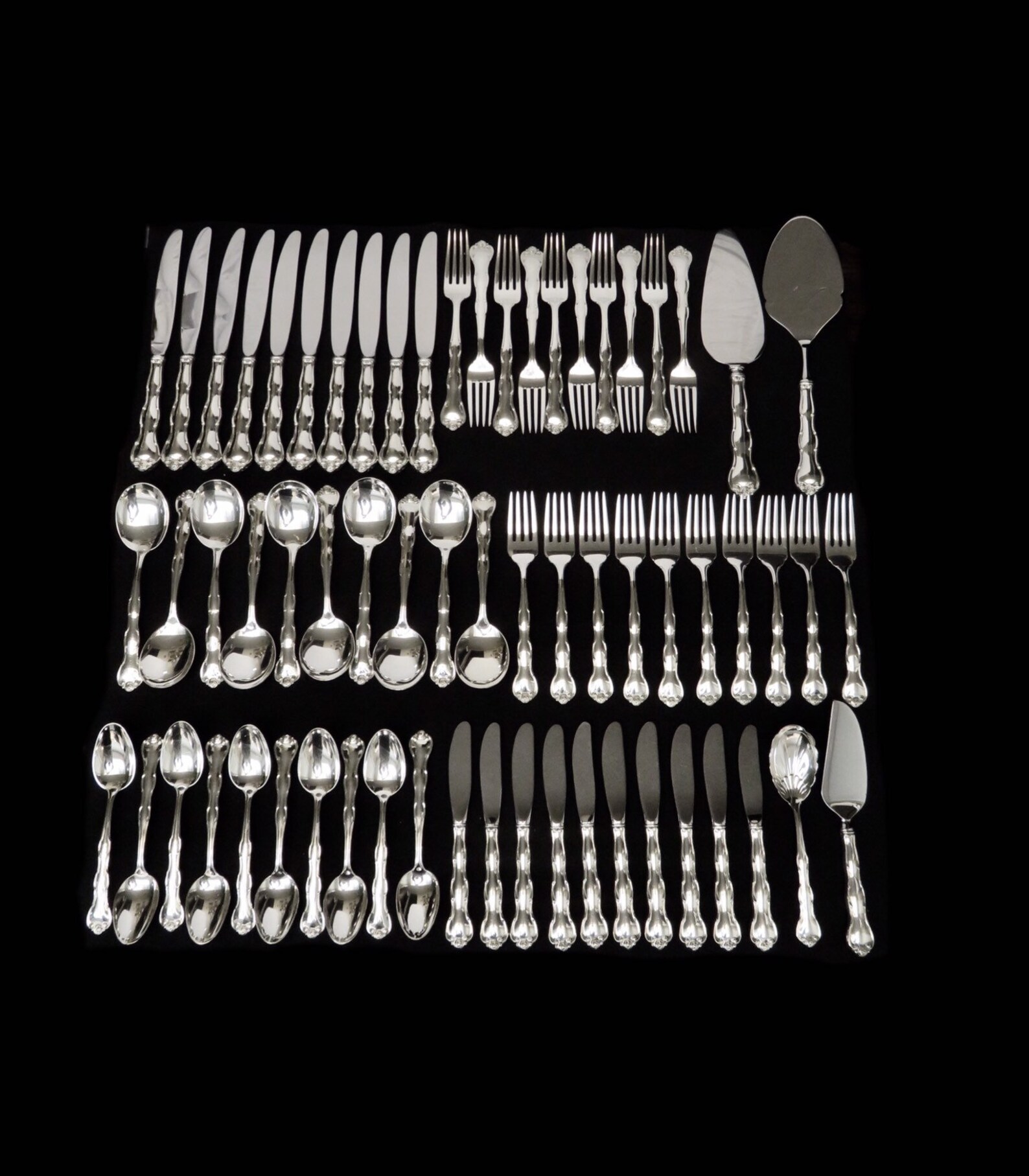 Elegant Vintage Gorham Sterling Silver Rondo Pattern Six Piece Place ...