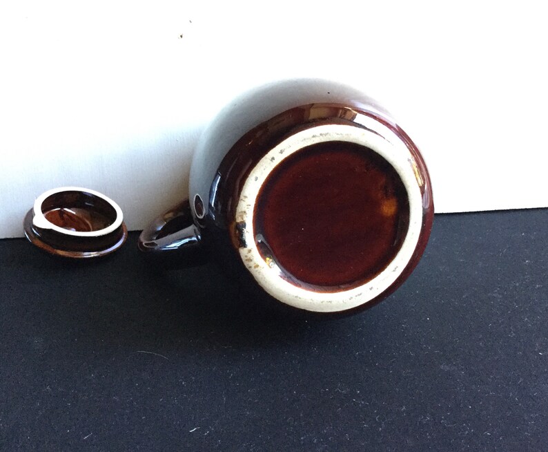 Vintage Maroon Fire Glazed Stoneware Single Handled Coffee - Etsy