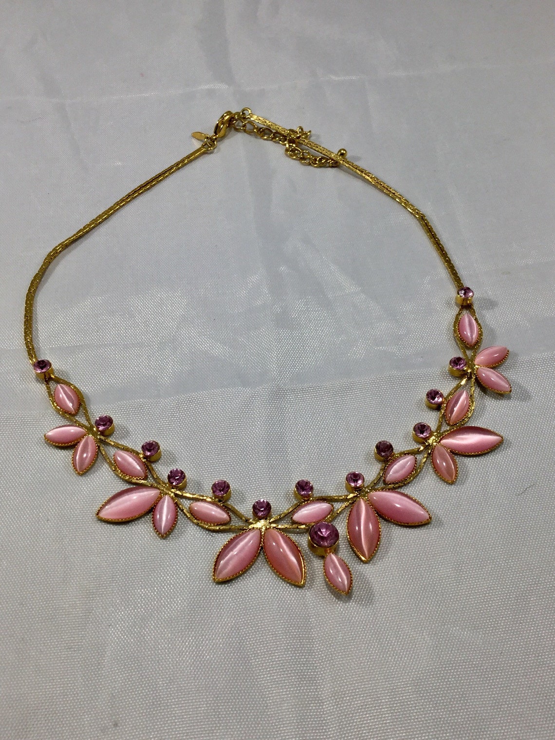 Vintage Gold Tone Victorian Pink Rose Color Avon Designer - Etsy