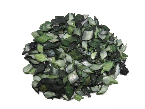 Natural Assorted Emerald Green Ornamental Gemstone Collection | Etsy