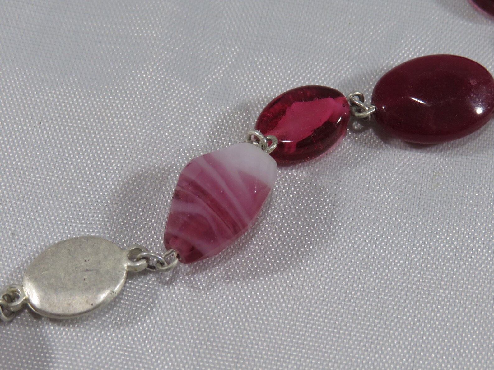 Vintage Raspberry Stone Ladies Designer Necklace Featuring Eclectic ...