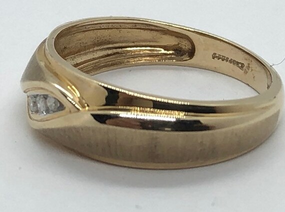 Vintage 10k Gold Gentleman’s Diamond Keepsake Designe… - Gem