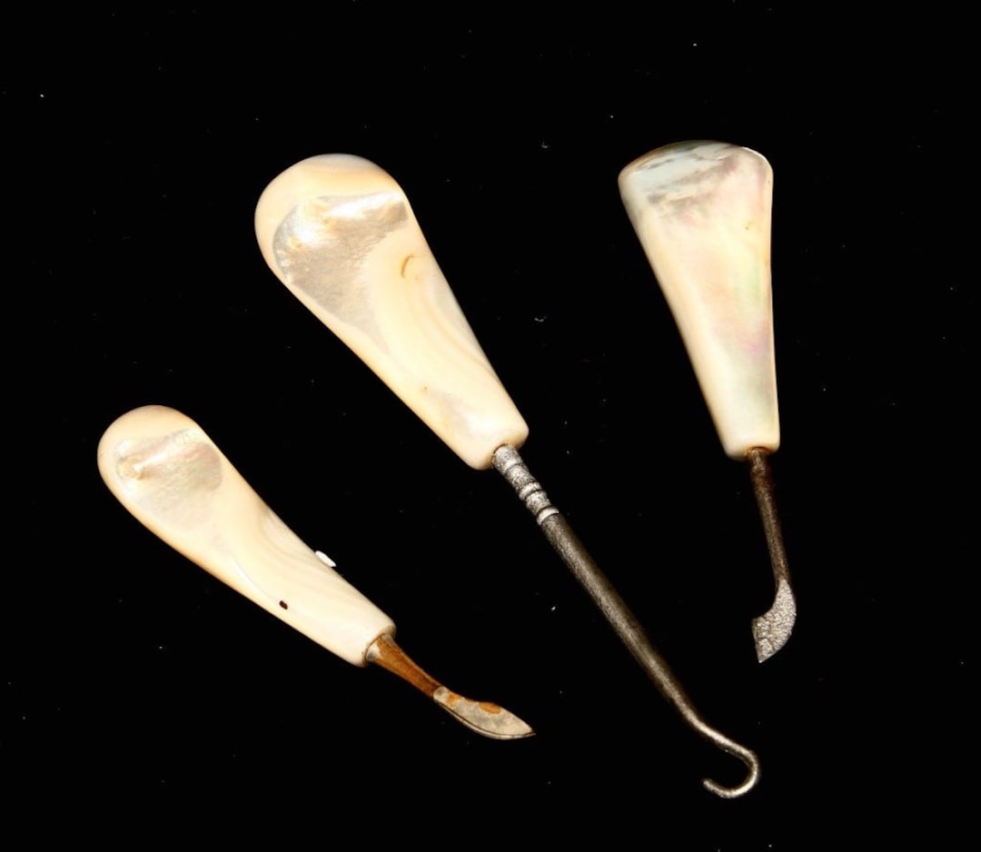 Vintage Mother of Pearl Handled Professional Manicure Set Featuring ...
