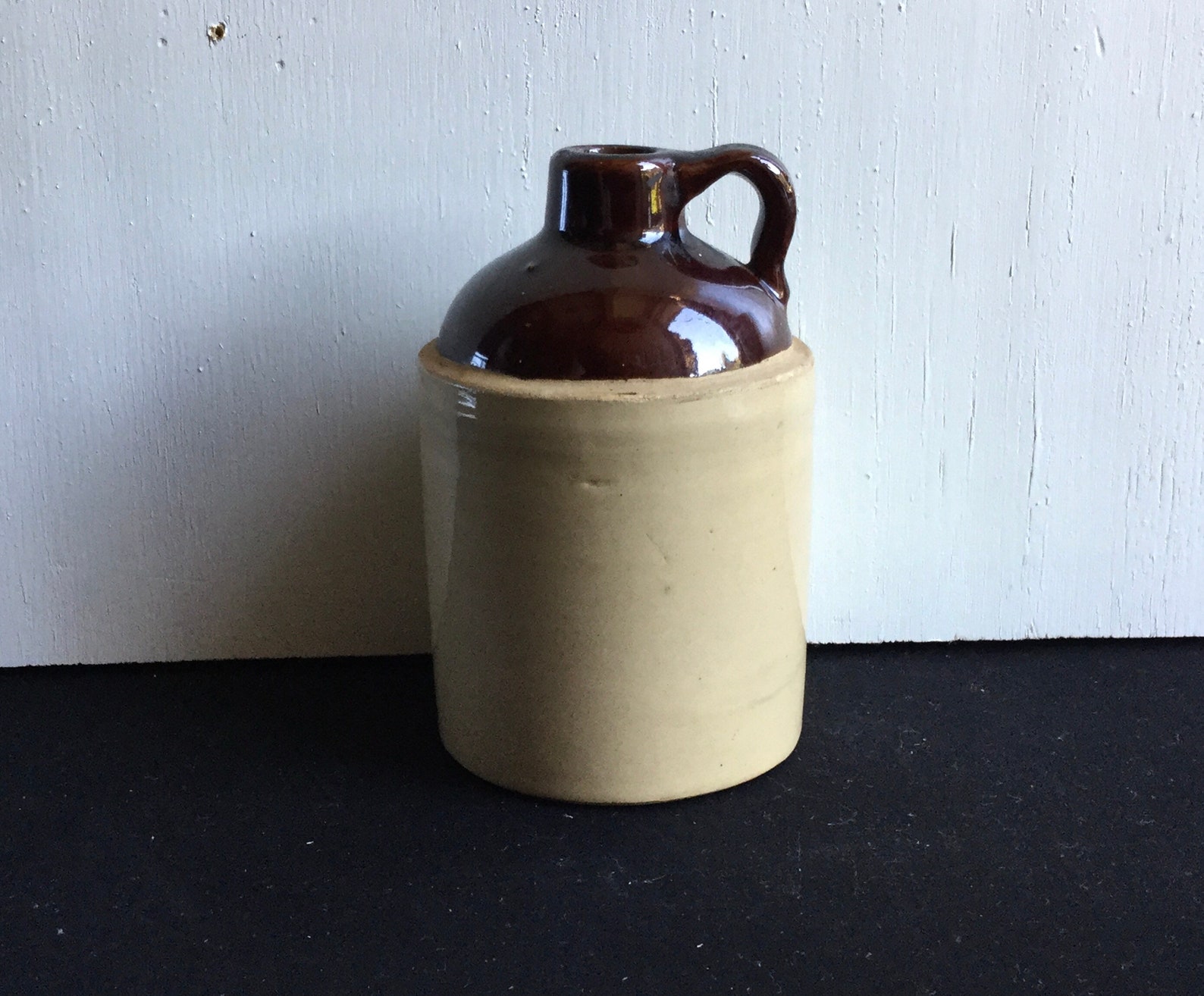 Vintage Maroon Fire Glazed Small Stoneware Crock Style Jug Featuring ...