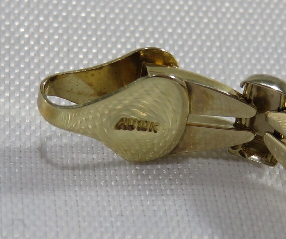 Vintage 10k Gold Segmented Double Bar Turkish Bracele… - Gem