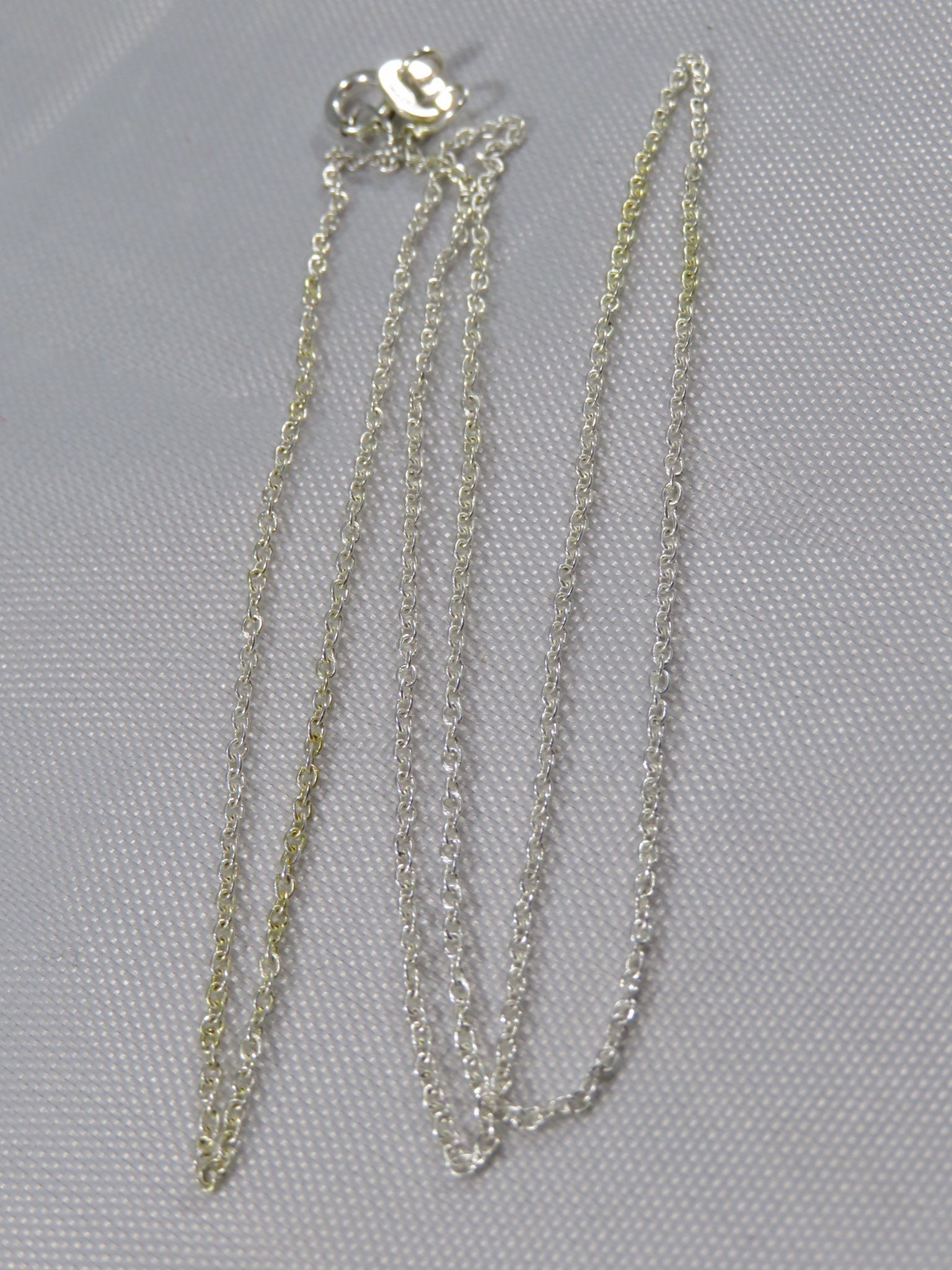 Vintage Sterling Silver Princess Length Italian Chain Necklace - Etsy