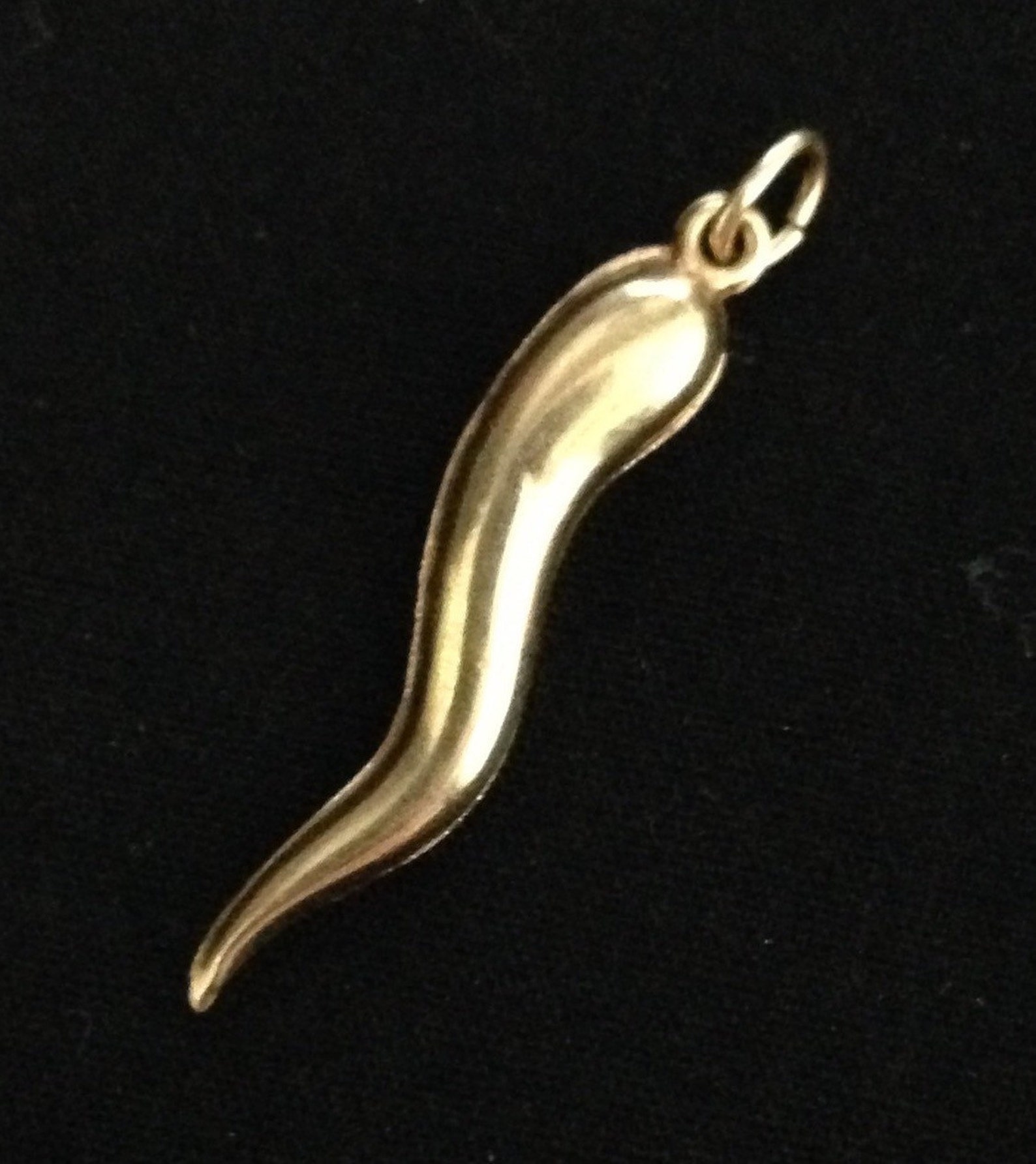 Vintage 14k Gold Devils Horn Cornicello Designer Necklace Pendant ...