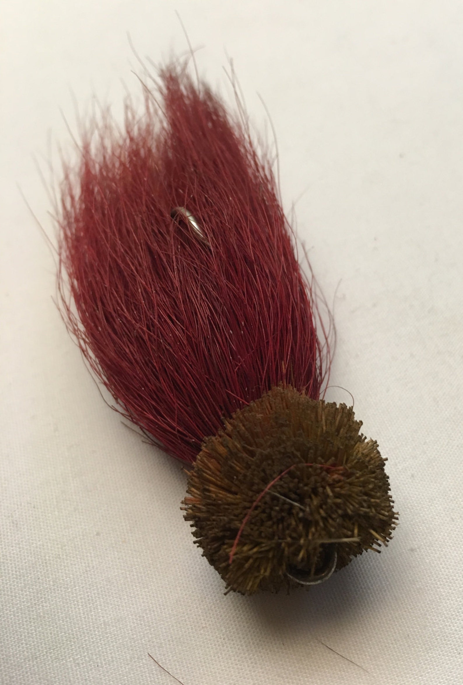 Vintage Large Hidden Hook Red Horse Hair Fishing Lure - Etsy