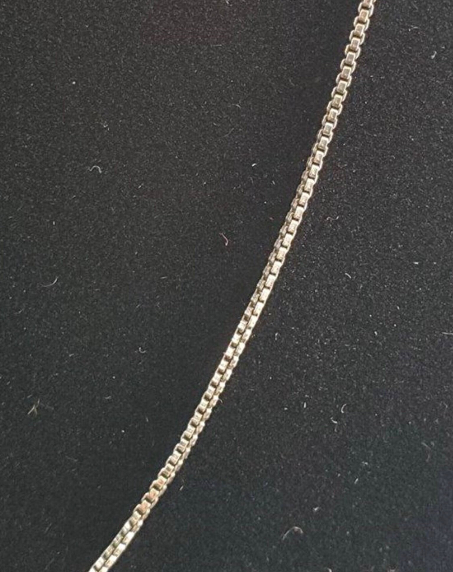 Vintage Italian Sterling Silver Unisex Box Chain Neckless Featuring ...