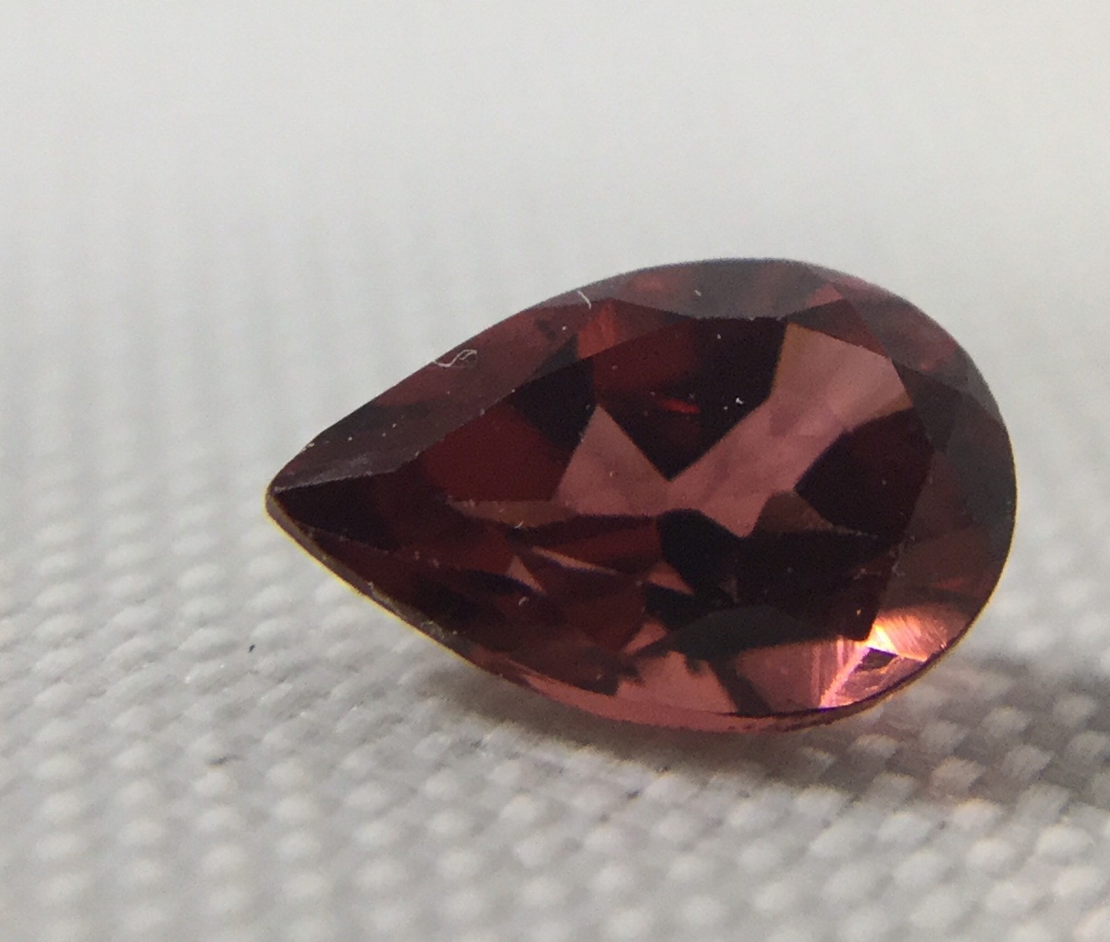 Beautiful Teardrop Cut Individual 1/2 Carat Rich Burgundy Red - Etsy