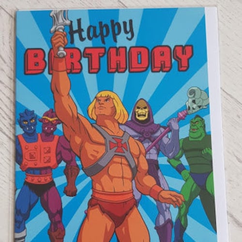 Skeletor Birthday Card Masters of the Universe Professional | Etsy Canada