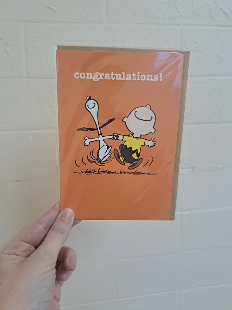 Congratulations Snoopy Card Snoopy Card Card for - Etsy