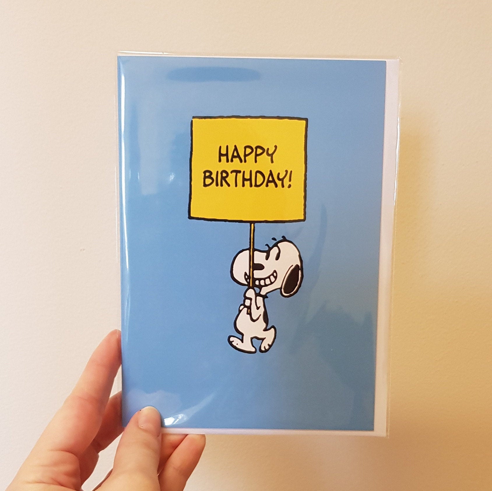 Snoopy Card Happy Birthday Card Birthday Card Peanuts - Etsy UK