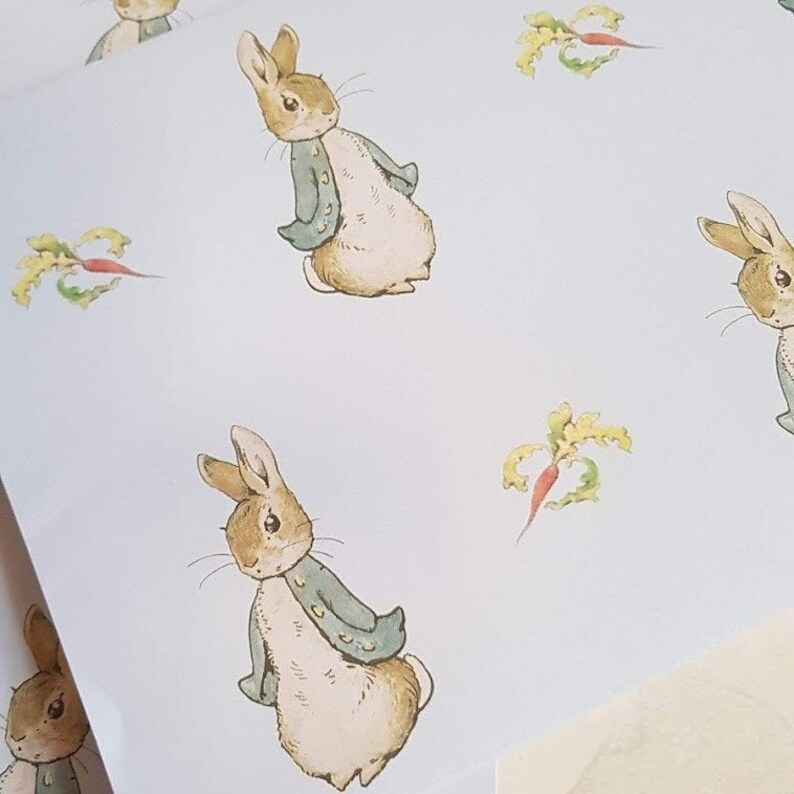 Peter Rabbit Wrapping Paper Beatrix Potter Gift Wrap Peter | Etsy UK