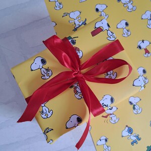 Snoopy Wrapping Paper - Snoopy Gift Wrap - Peanuts Wrapping Paper ...