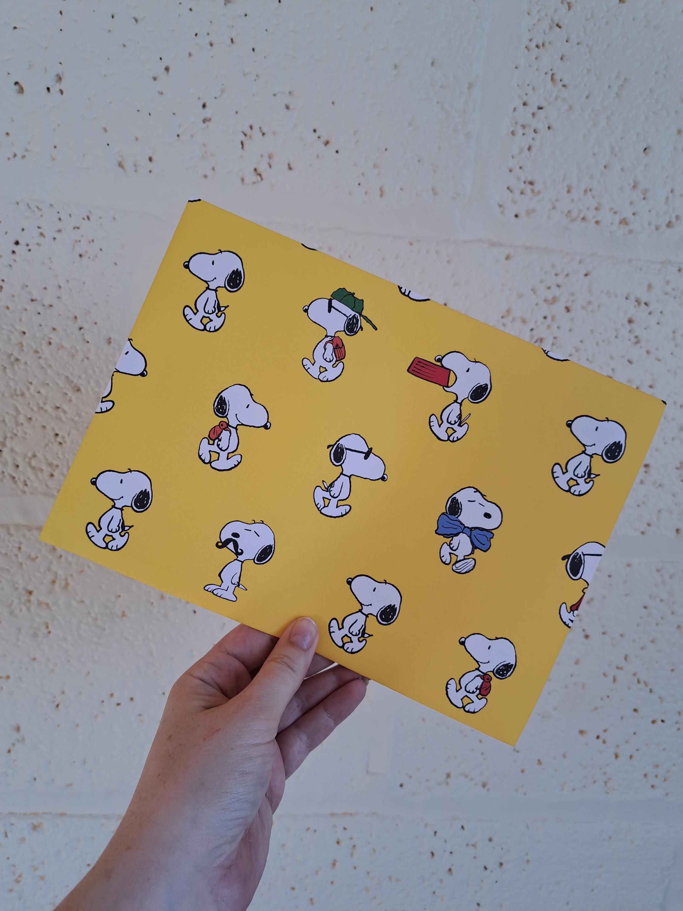 Snoopy Wrapping Paper - Snoopy Gift Wrap - Peanuts Wrapping Paper ...