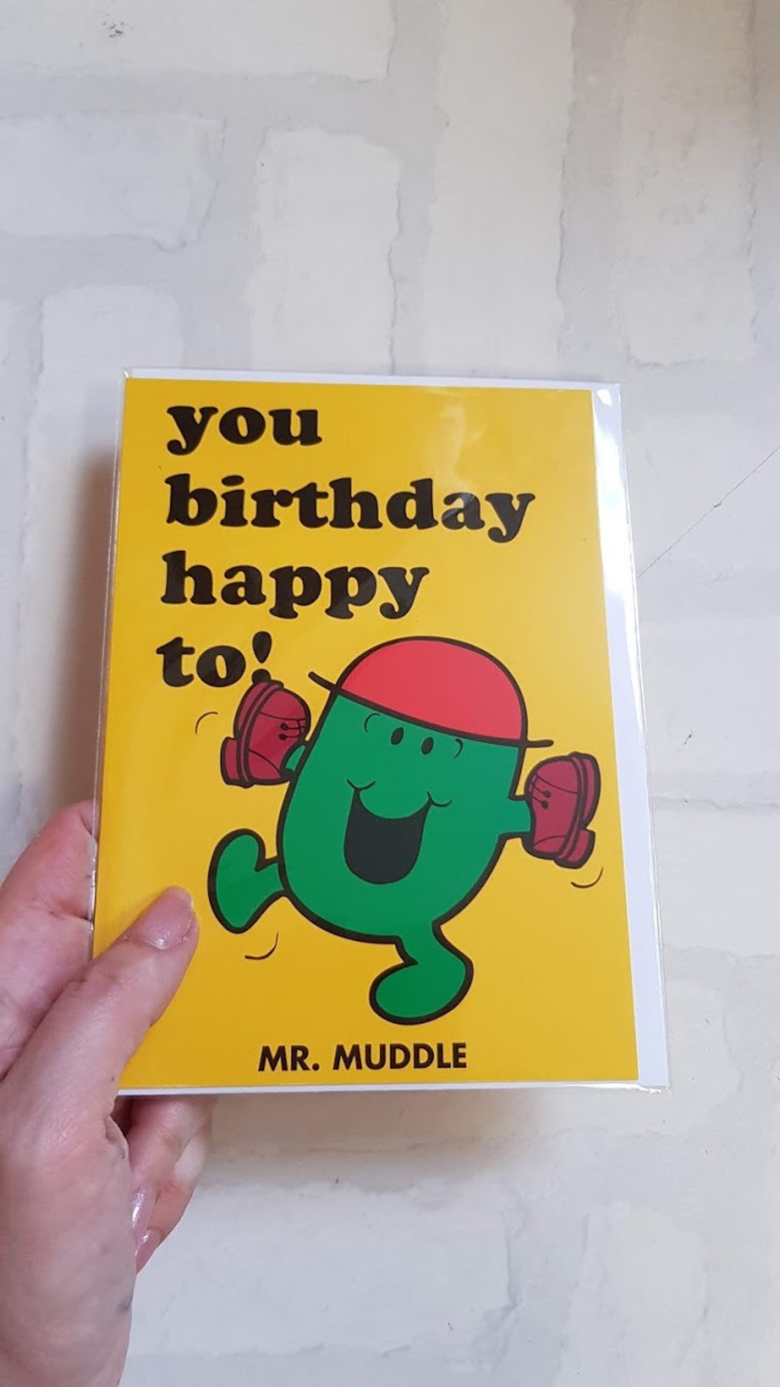 Mr. Men Birthday Card Mr. Muddle Card Mr. Men Card Card - Etsy UK