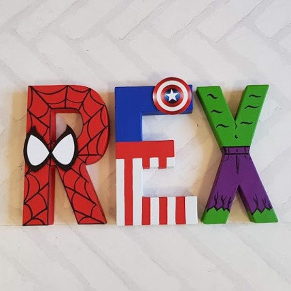 Superhero Letters - Etsy