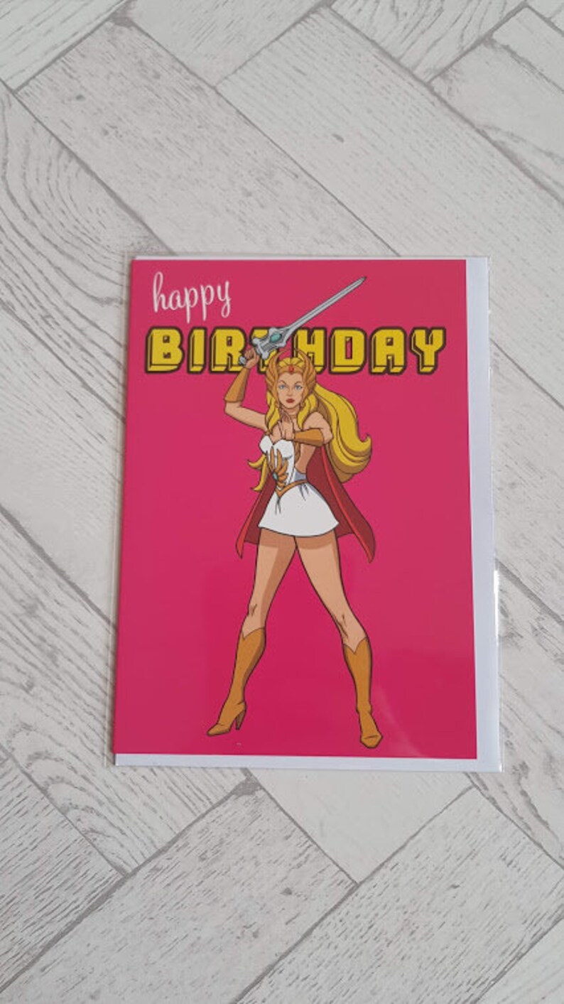Happy Birthday Card She-ra Card Comic Book Card She-ra - Etsy Australia