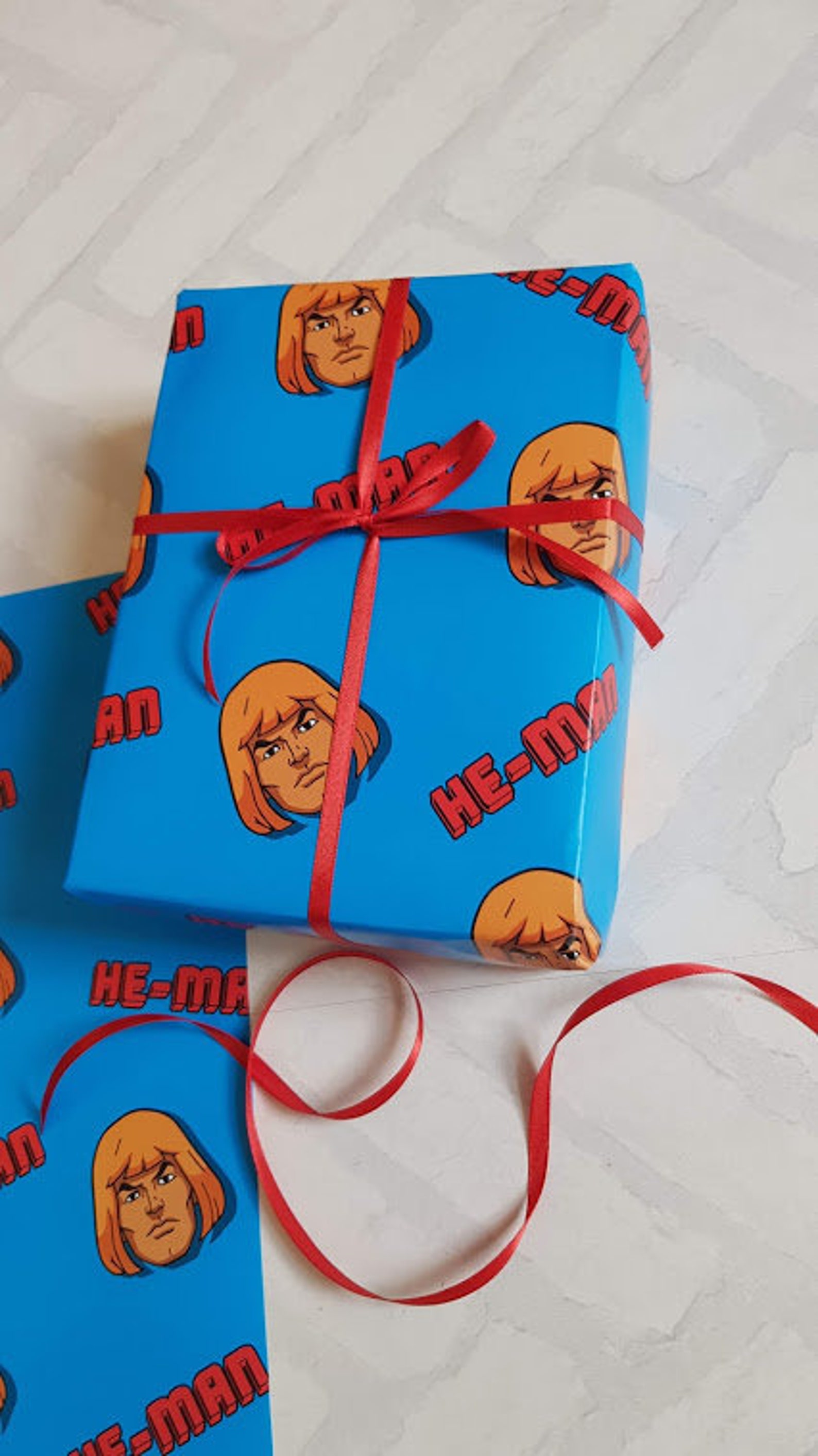 He-man Wrapping Paper He-man Gift Wrap Wrapping Paper - Etsy
