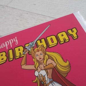 Happy Birthday Card - She-ra Card - Comic Book Card - She-ra Power ...