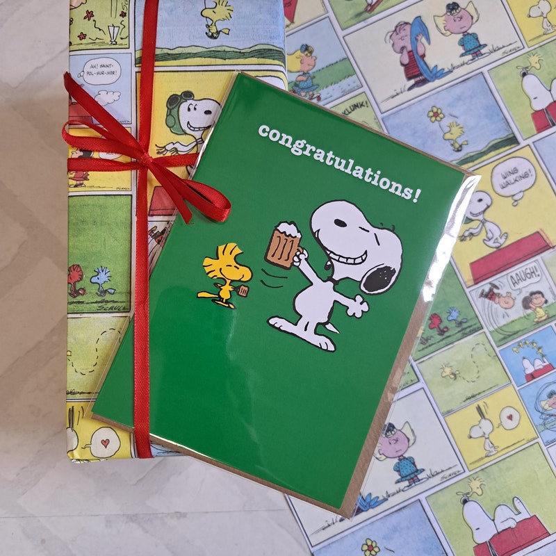 Snoopy Congratulations Card - Etsy