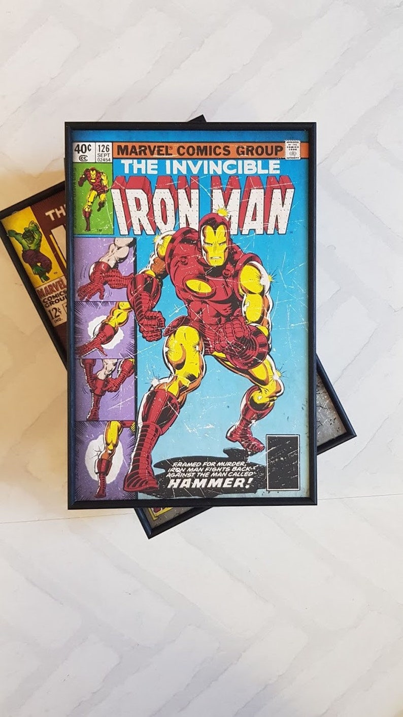 Captain America Frame Superhero Print Super Hero Wall Art - Etsy