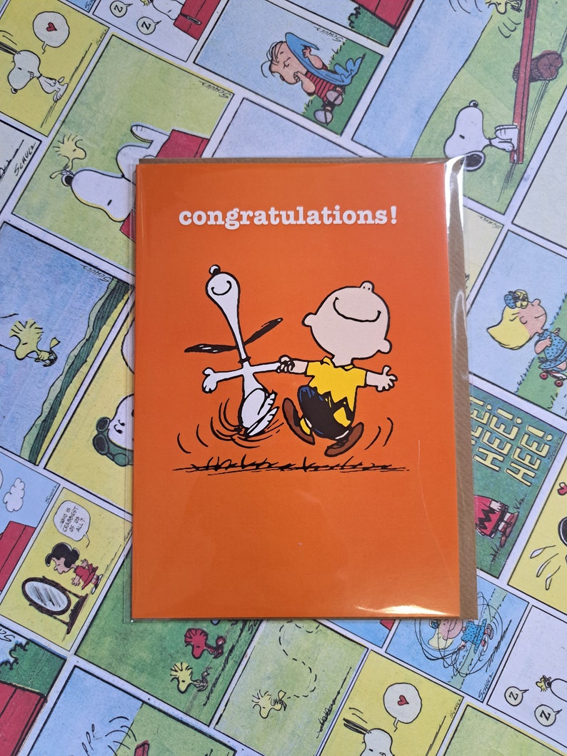 Congratulations Snoopy Card - Snoopy Card - Card for Graduation - Card ...