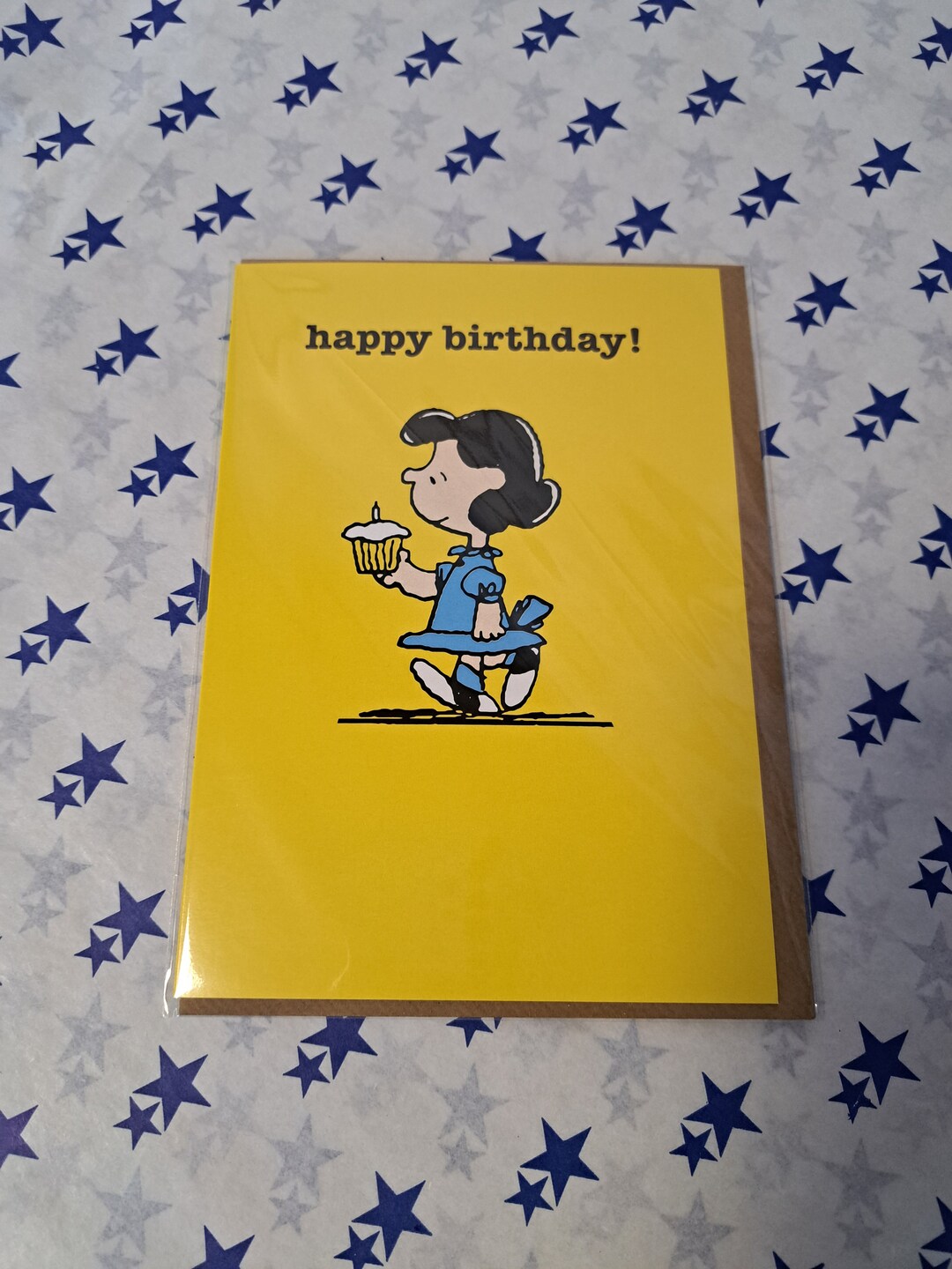 Snoopy Happy Birthday Card Lucy Van Pelt Card Snoopy - Etsy
