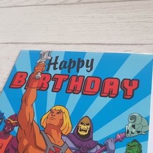 He-man Birthday Card - Birthday Card - Card for Him - Card for Dad ...