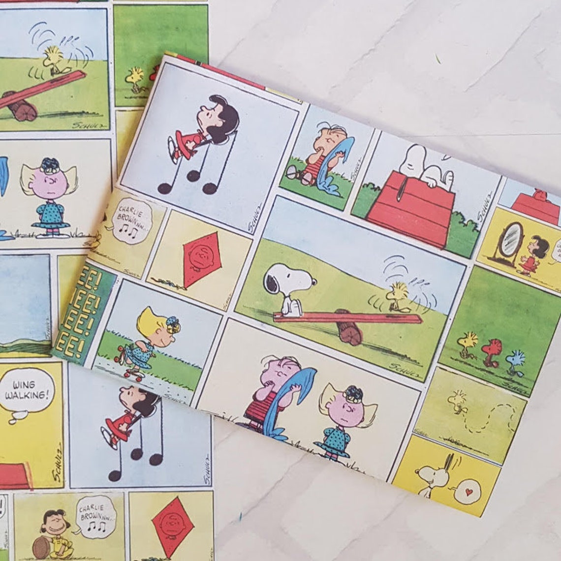 Snoopy Wrapping Paper Snoopy Gift Wrap Peanuts Wrapping | Etsy