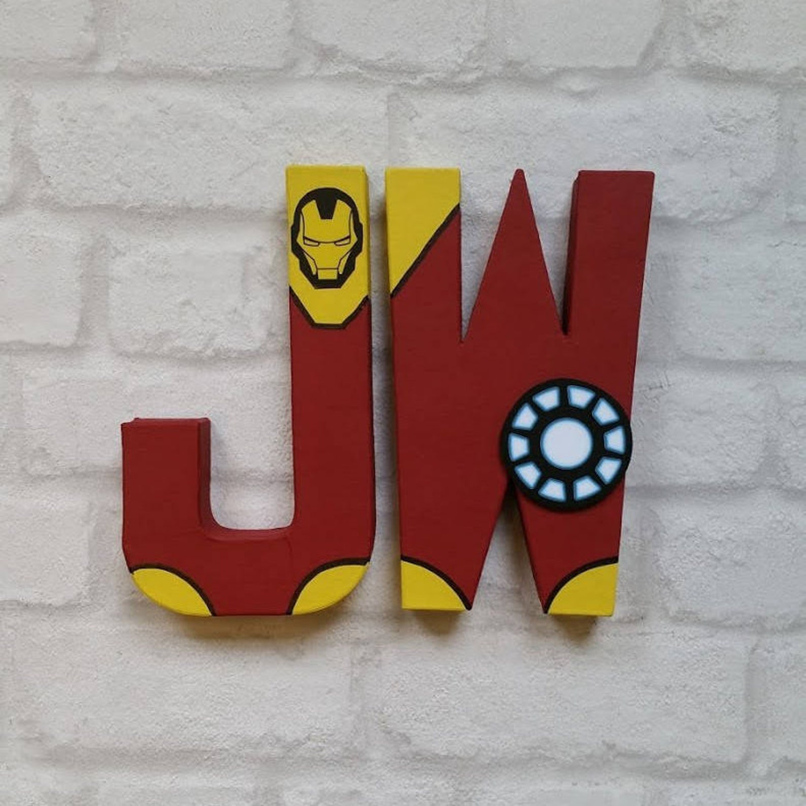 Superhero Letters Personalised Hand Painted Papier Mache | Etsy