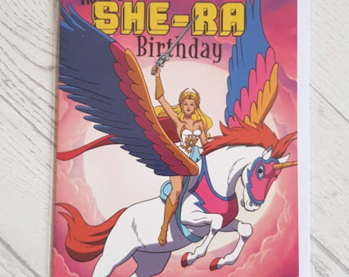 She-ra Birthday Card - She-ra Card - She-ra Birthday - Card for Her ...