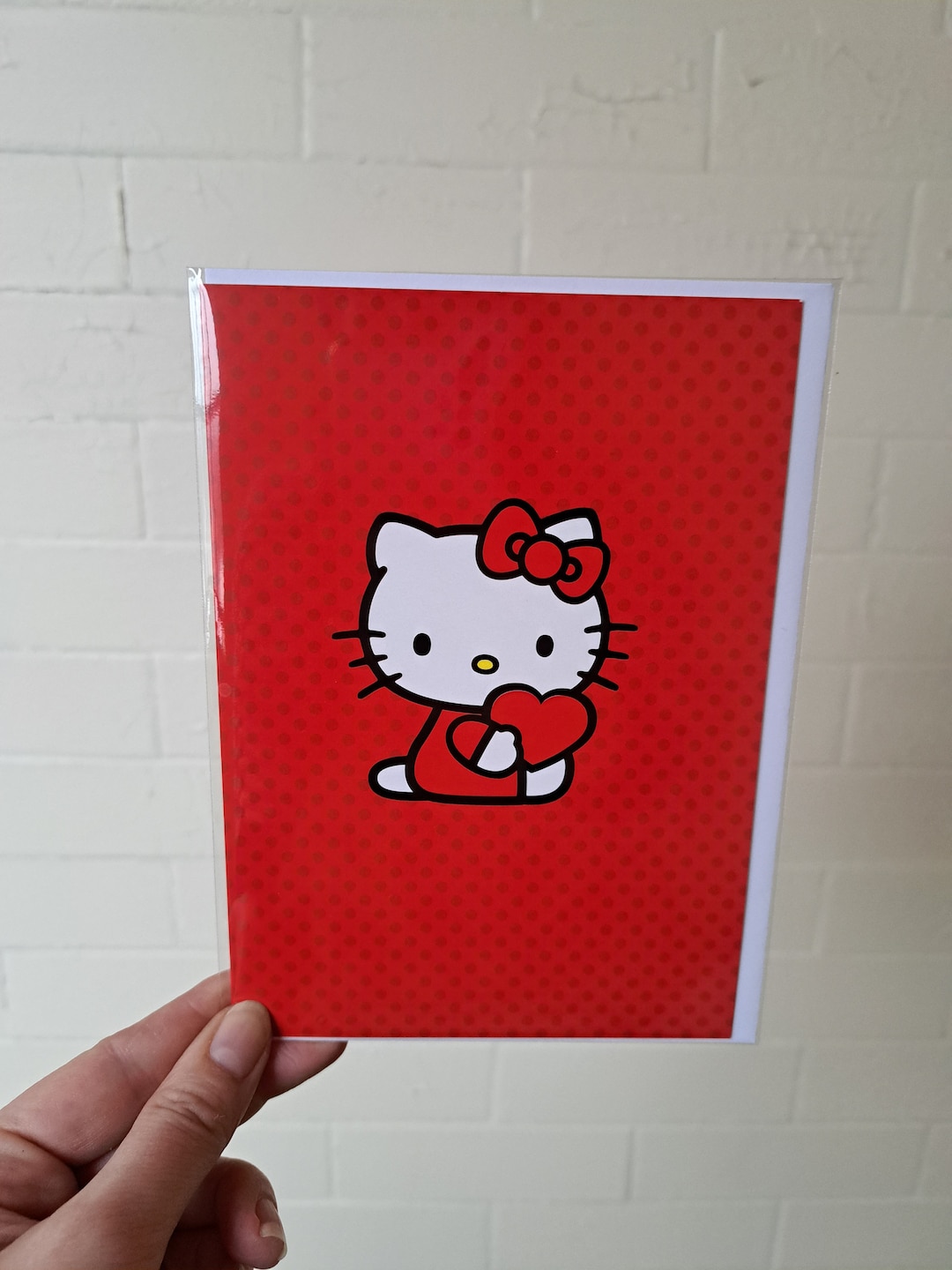 Hello Kitty Mother's Day Card Hello Kitty Card Red Card HK77 - Etsy