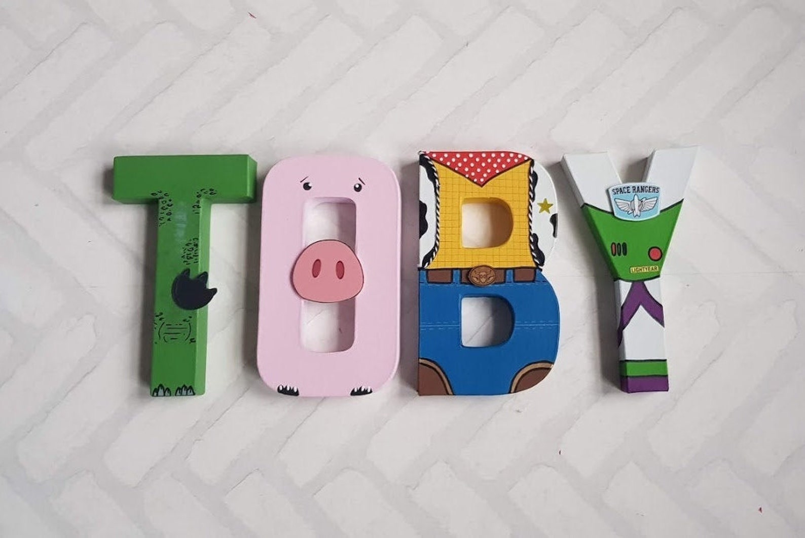 Toy Story Decor Personalized Hand Painted Letters Toy Story - Etsy
