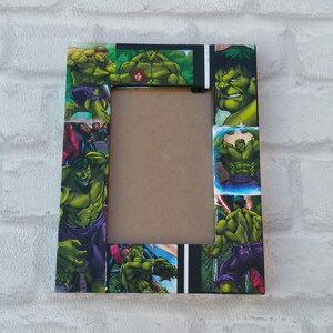 Hulk Frame - Superhero Comic Book Decoupage Picture Frame 6"x4" or 7"x5 ...