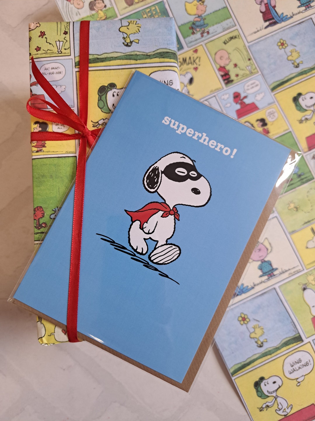 Snoopy Superhero Card - Superhero Card - Snoopy Dude - Snoopy - Joe ...